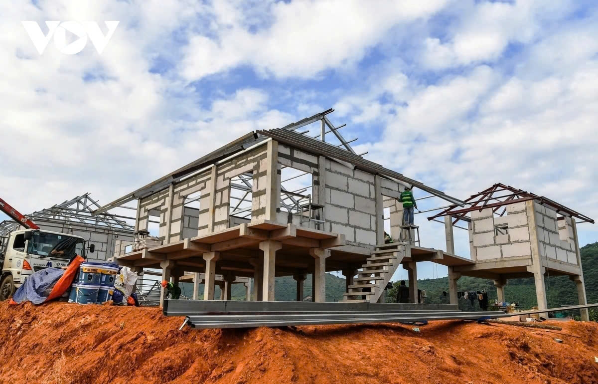 New resettlement area taking shape for people from flood devastated village