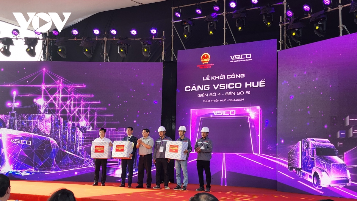 Thủ tướng Phạm Minh Chính dự lễ khởi công cảng Vsico